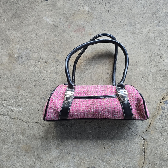 Bags | Vintage 9s Y2k Minimalist Clueless Mini Pink Barrel Purse ...